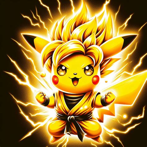 Dbz Pokemon Crossover Pikachu By Envoyofhell On Deviantart