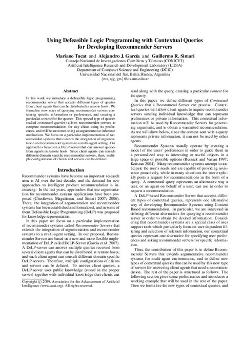 pdf using defeasible logic programming with contextual queries for