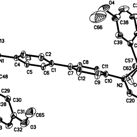 Molecular Structure Of 6 The Solvent Molecule Is Omitted Selected Download Scientific