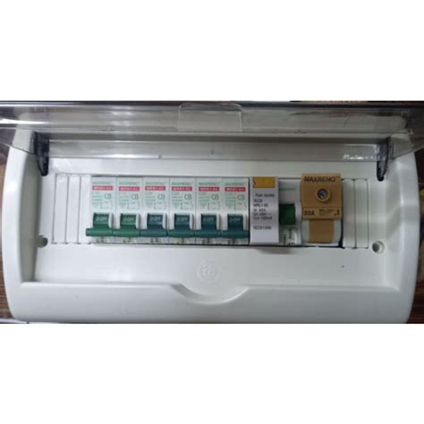 PVC DB BOX KOTAK SUIS MCB BOX Full Set DISTRIBUTION BOX Case Main Fuse Rccb