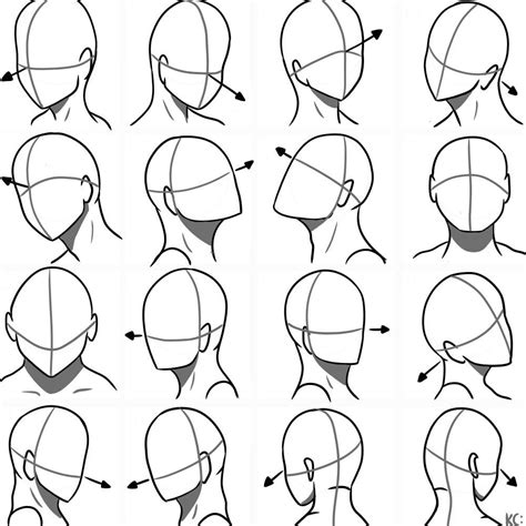 Head Reference Angles Face Profile Drawing Drawing Tutorial Face Face Drawing Reference