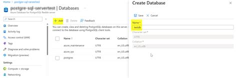 Postgresql Azure Microsoft DBforPostgreSQL FlexibleServers Database