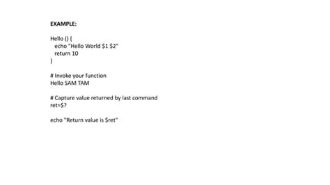 Functions In Shell Scriptpptx