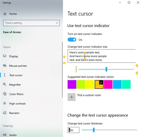 Easy To See Text Cursor Choices In Windows And Office Watch