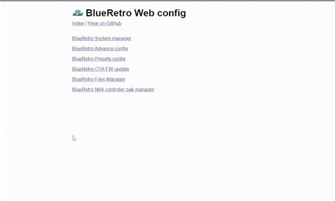 blueretro ble web config user manual · darthcloud blueretro wiki · github