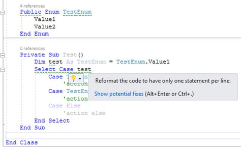 Fix S122 Fps With Select Case Statement · Issue 1475 · Sonarsource