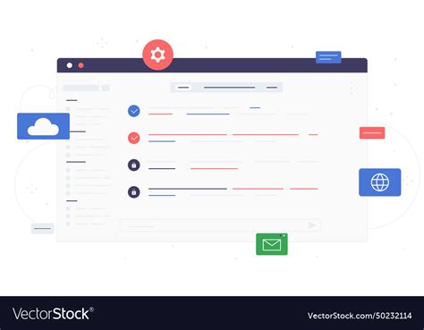 Webpage Interface Concept Royalty Free Vector Image
