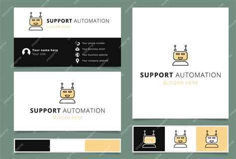 Premium Vector Support Automation Logo Design With Editable Slogan Branding