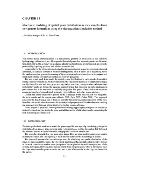 Pdf Stochastic Modeling Of Spatial Grain Distribution In Rock Samples