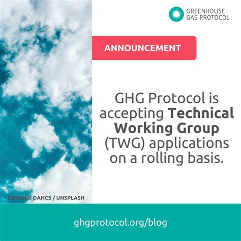 Ghg Protocol Is Accepting Technical Working Group Twg Applications On A Rolling Basis To