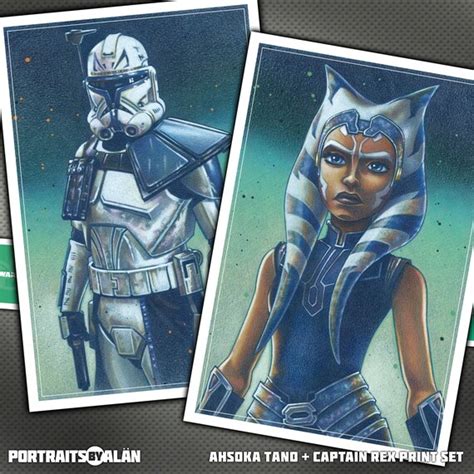 Ahsoka Tano And Captain Rex 2 Piece Star Wars The Clone Wars Etsy