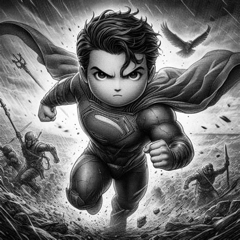 Image For Engraving Superman Chibi 1 Hell Factory Custom