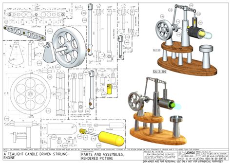 Tea Light Stirling Engine Design