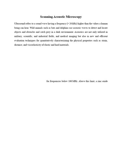 scanning acoustic microscopy lecture notes pdf ultrasound