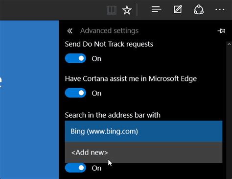 Change Microsoft Edge Default Search Engine In Windows 10