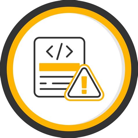 Javascript Execution Error Line Two Color Circle 67511082 Vector Art At