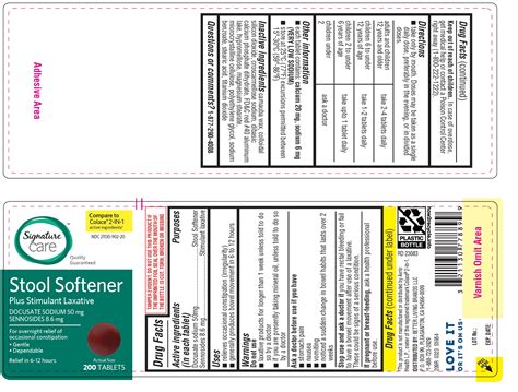 Fda Label For Stool Softener Tablet Oral Indications Usage And Precautions