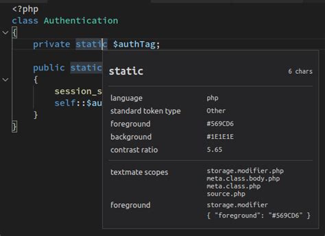 Php Static Keyword With Wrong Scope · Issue 120042 · Microsoftvscode · Github