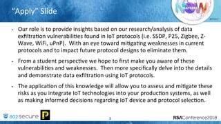 Exfiltrating Data Through IoT PPT