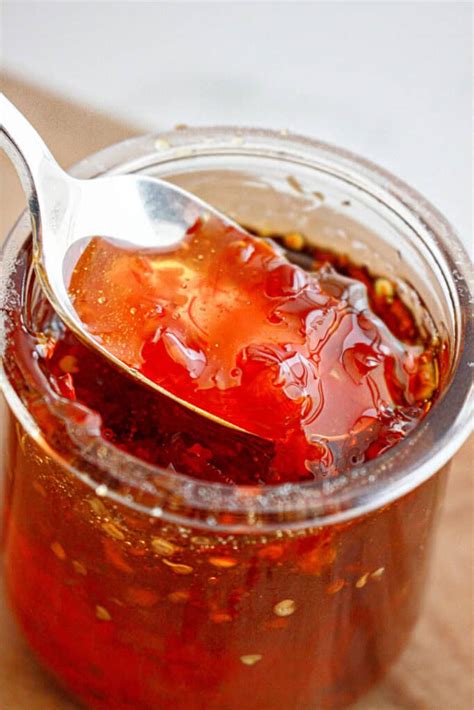 Red Chilli Jam Sweet And Spicy Vintage Kitchen Notes