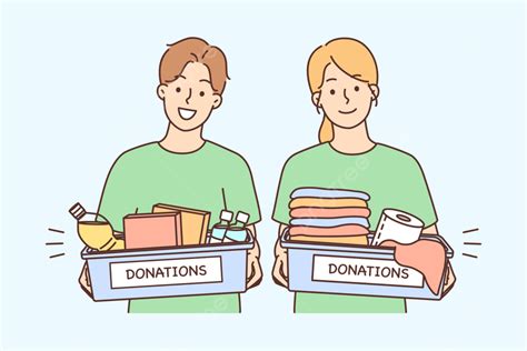 기부 상자와 웃는 사람들 공급 기부 대피소 Png 일러스트 및 벡터 에 대한 무료 다운로드 Pngtree