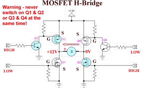 Transistors Understanding Flyback Diodes In An H Bridge Electrical