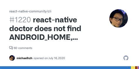 React Native Doctor Does Not Find Androidhome Andriod Sdk And Jdk