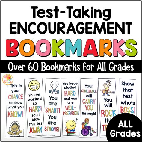 Motivational Testing Notes For Students Bookmarks State Testing