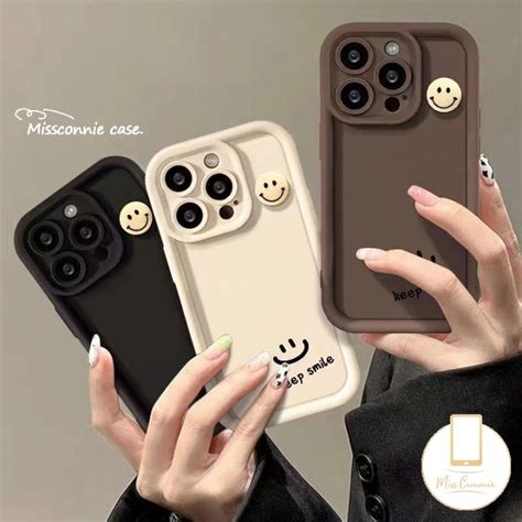 Missconnie Cute D Doll Smiling Face Couples Phone Case Compatible For Iphone Pro
