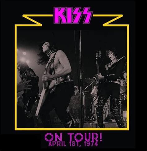 Kiss On Tour 1974 Agora Ballroom Yellow Vinyl Rue Morgue Records