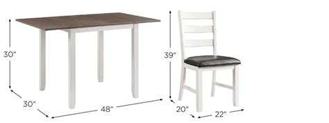 Tuttle 3 Pc Drop Leaf Dining Set Raymour And Flanigan