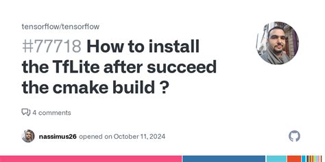 How To Install The Tflite After Succeed The Cmake Build · Issue