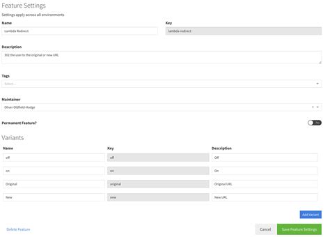 Using Featureflow With Aws Lambda Featureflow Docs