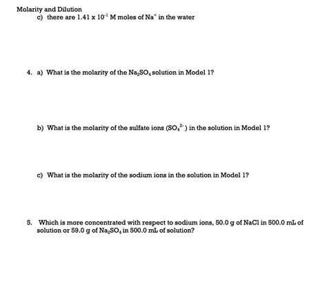 Solved When Na SO Is Added To Water The Following Chegg Com