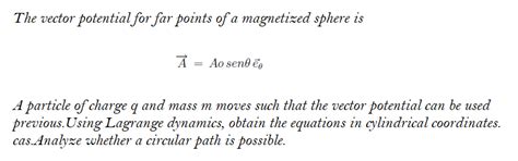 Solved The Vector Potential For Far Points Of A Magnetized Chegg