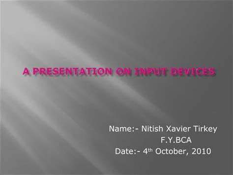 Presentation On Output Device Ppt Computer Peripherals Computing