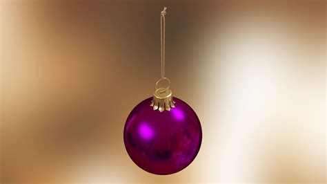 크리스마스 공 보라색 광택 3d 모델 29 Fbx Dae Max C4d Unitypackage Upk Ma Obj Gltf Usd Free3d