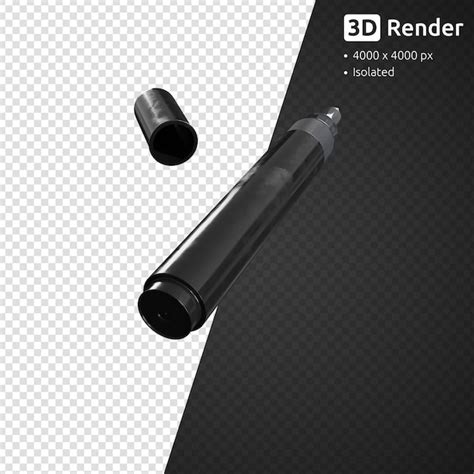 Premium Psd Black Marker Isolated