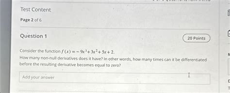 Solved Test Contentpage 2 ﻿of 6question 1consider The