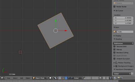 Object Origin Pivot Point Perpendicular To An Object Blender Stack Exchange