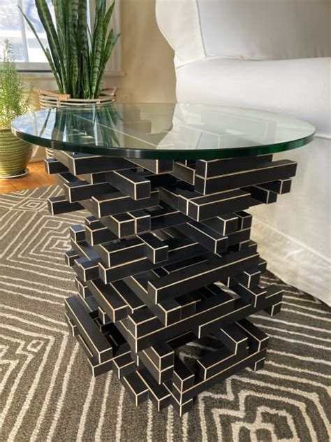 Cartesian Crossing Round End Table By Richard Chalmers Wescover