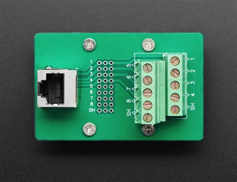 NEW PRODUCTS DIN Rail RJ 45 To Terminal Block Adapters Right Angle Vertical Jacks