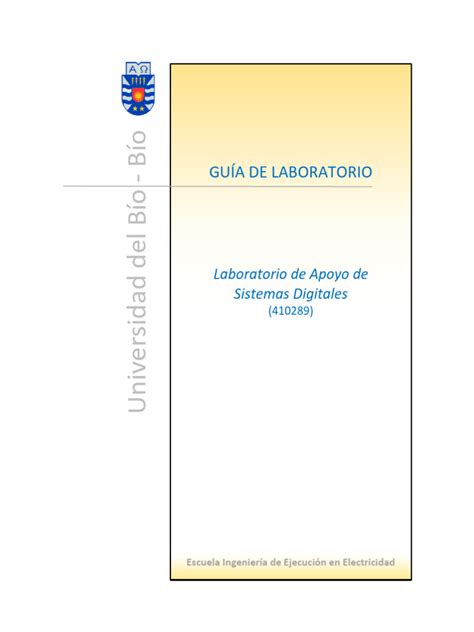 S05 410289 Laboratorio De Sistemas Digitales Guías De Laboratorio Pdf