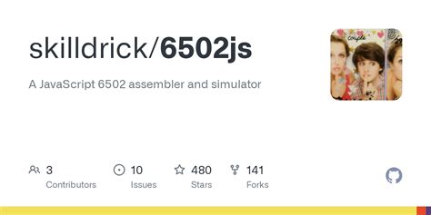 github skilldrick 6502js a javascript 6502 assembler and simulator
