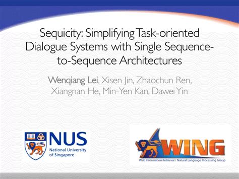 Ppt Sequicity Simplifying Task Oriented Dialogue Systems With