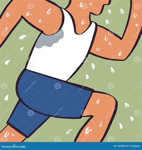 Близко к бегущему человеку иллюстрация штока иллюстрации насчитывающей график 159700119