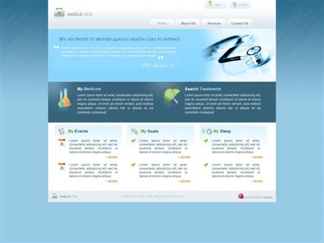 Download Free HTML CSS Template Medical Clinic Free HTML Templates Free CSS Templates And More