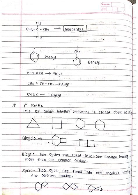 IUPAC Nomenclature PDF Handwritten Chemistry Notes