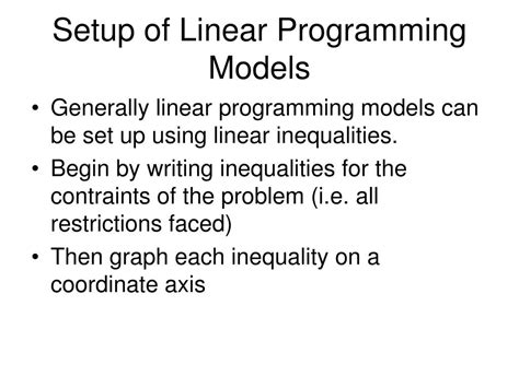 PPT Linear Programming PowerPoint Presentation Free Download ID