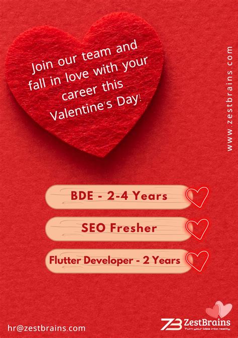 Khushboo Patel On Linkedin Valentineshiring Zestbrainscareers